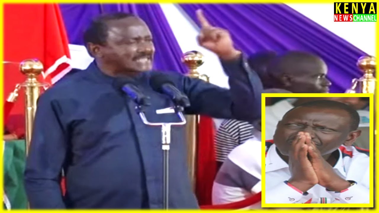 Kalonzo ANGRILY Lectures Ruto like never before in front of Raila today ...