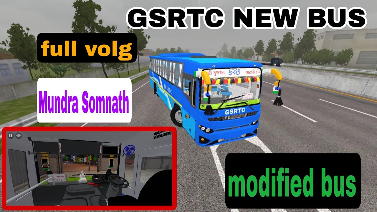 bus Indonesia GSRTC bus modified Mundra Somnath full decoration bus ...