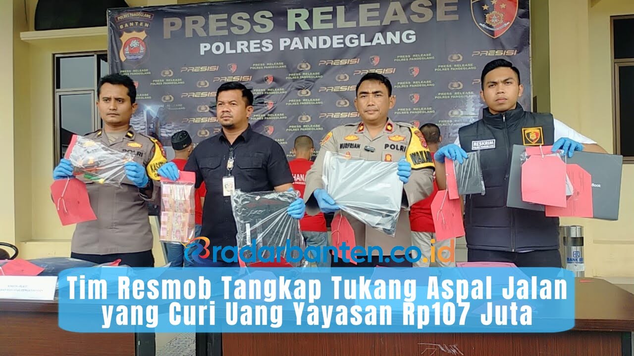Tim Resmob Tangkap Tukang Aspal Jalan yang Curi Uang Yayasan Rp107 Juta ...