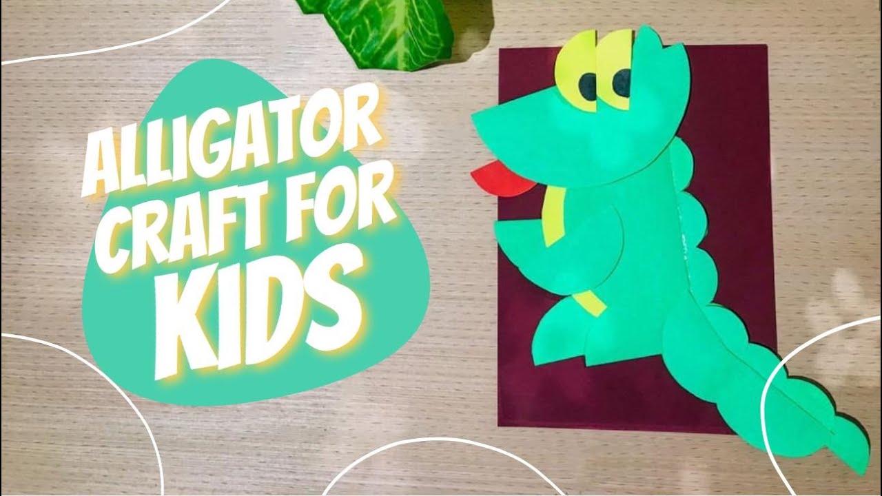 " Paper Alligator " For Kids | Line Of Craft - YouTube