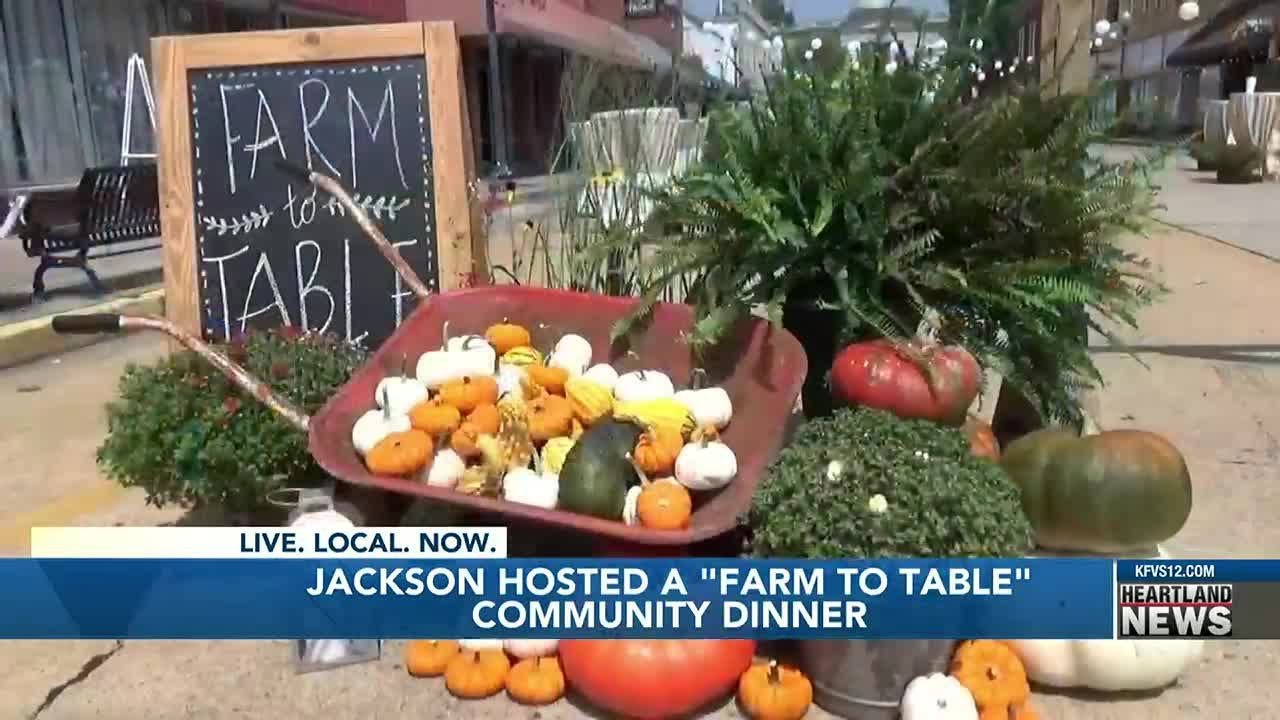 Jackson hosted a "Farm to Table" Community Dinner - YouTube