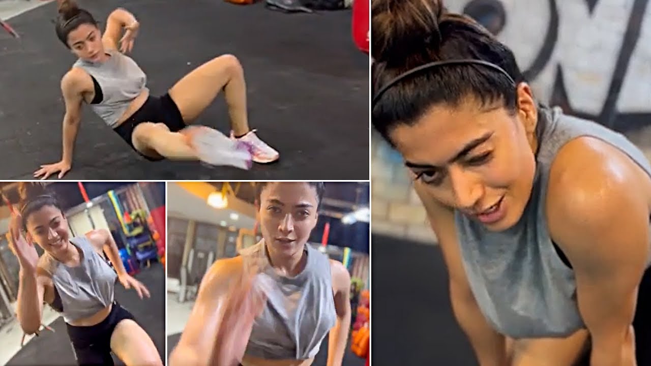 Rashmika Mandanna Heavy GYM Workout | Rashmika Mandanna Latest Workout ...