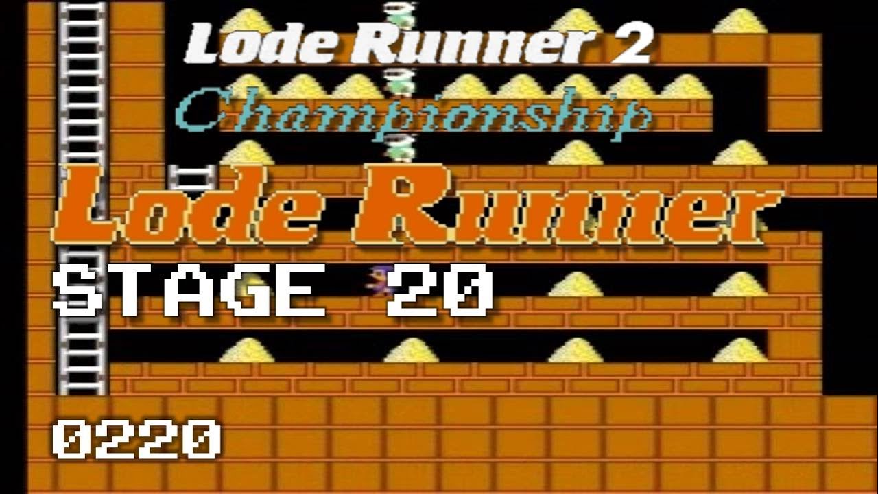 Lode Runner 2 - Stage 20 [0220] - YouTube