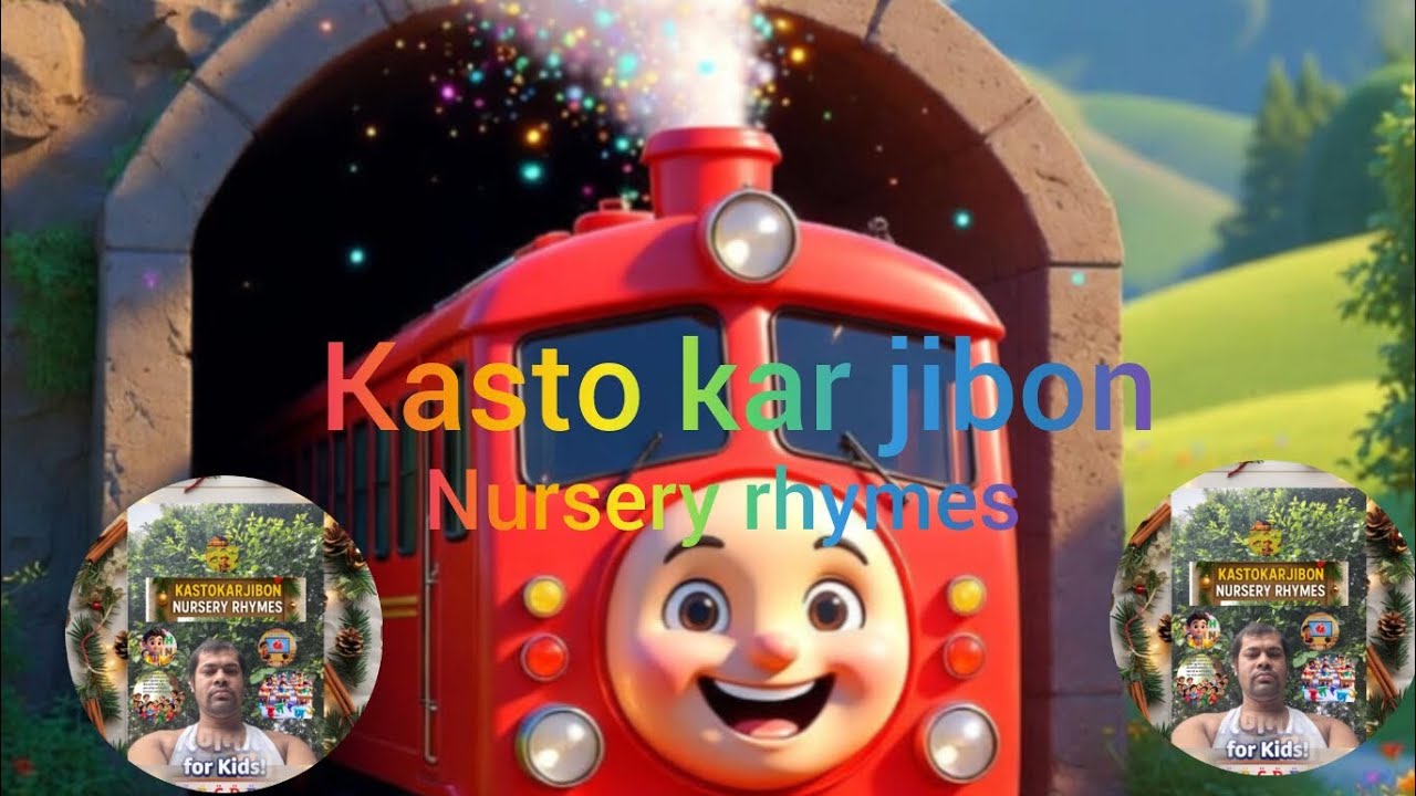 Train song for kids।choo choo rail rail gaadi। english nursery rhymes ...