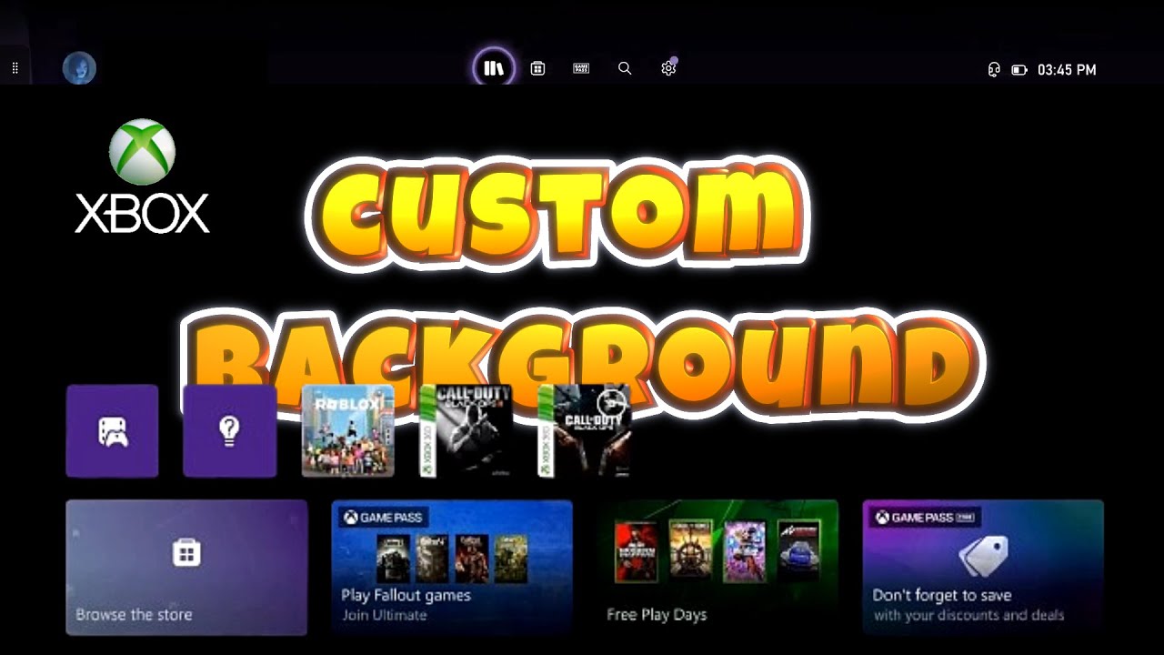 How to get a Custom XBOX wallpaper |background on your console in 2024 ...