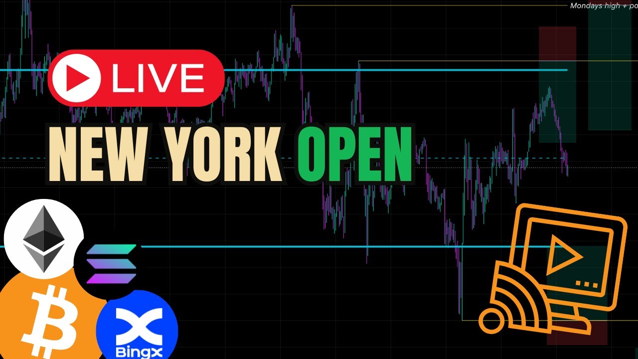 NEW YORK OPEN - LIVE STREAM | LIVE TRADING | BITCOIN | 2024 - YouTube