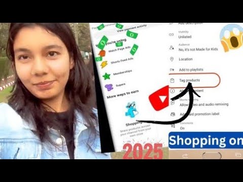 Youtube new update tag products 2025 | How to tag products on youtube | Youtube tag products ...