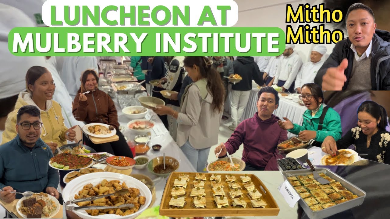 Food event in mulberry institute Pokhara - YouTube
