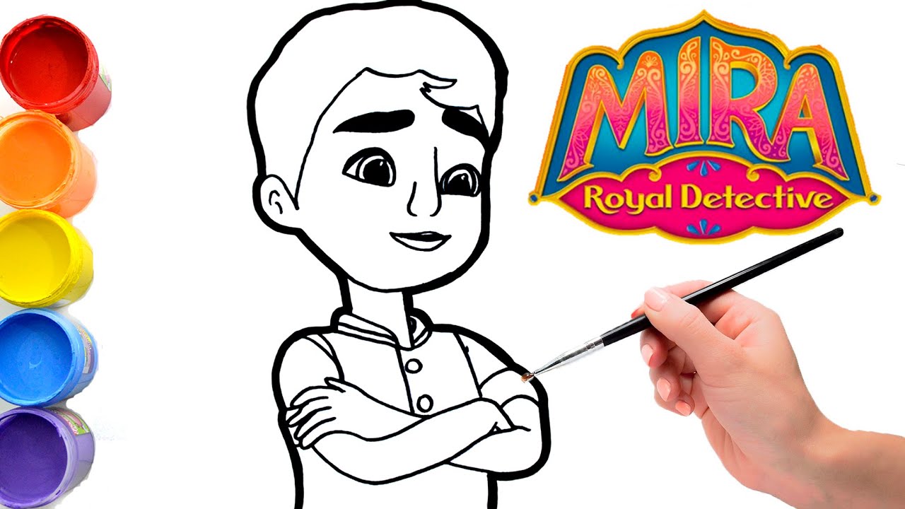 🔴 How to draw Prince Neel Mira, Royal Detective - Cast - Mira, Royal ...