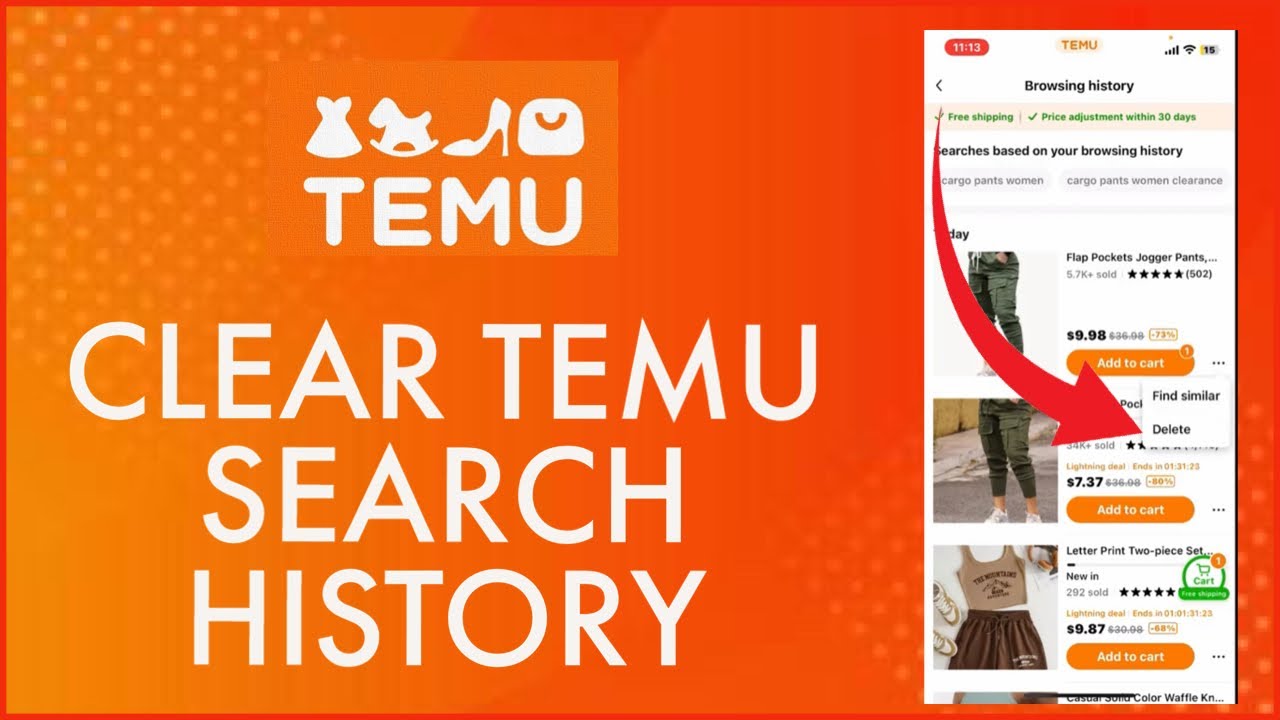 How to Clear Temu App Search History 2024? - YouTube
