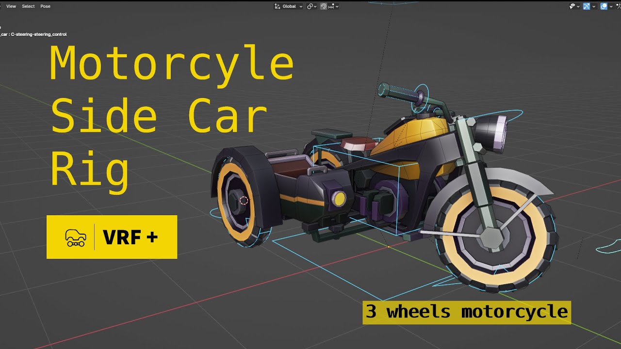 How to Rig a Motorcycle in Blender - YouTube