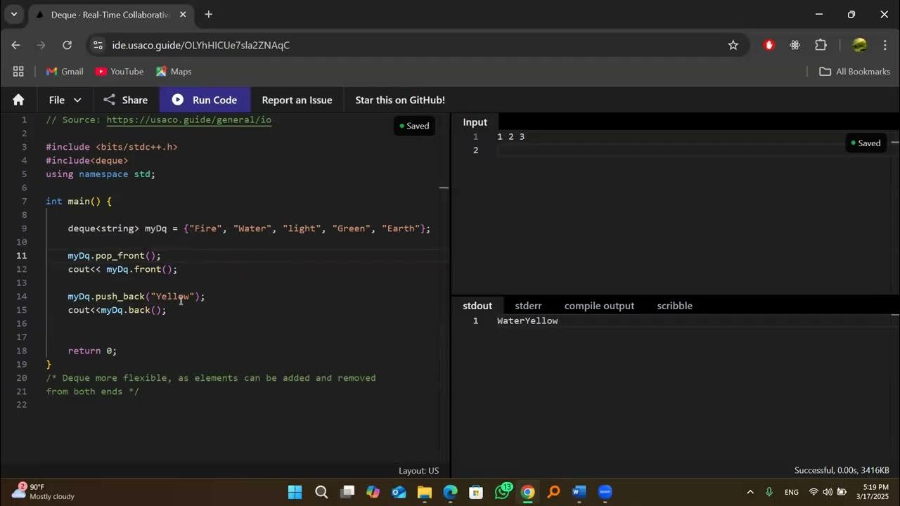 5. STL | Deque | C++ - YouTube
