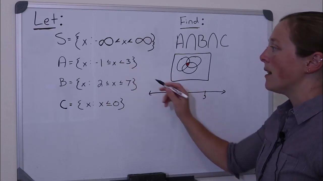Set Theory Example: Intersection of three Events: A Intersection B ...