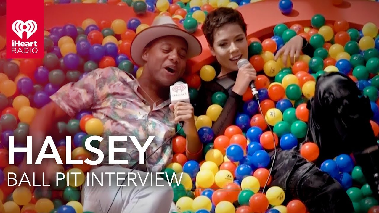 Halsey Ball Pit Interview | iHeartRadio Music Festival - YouTube
