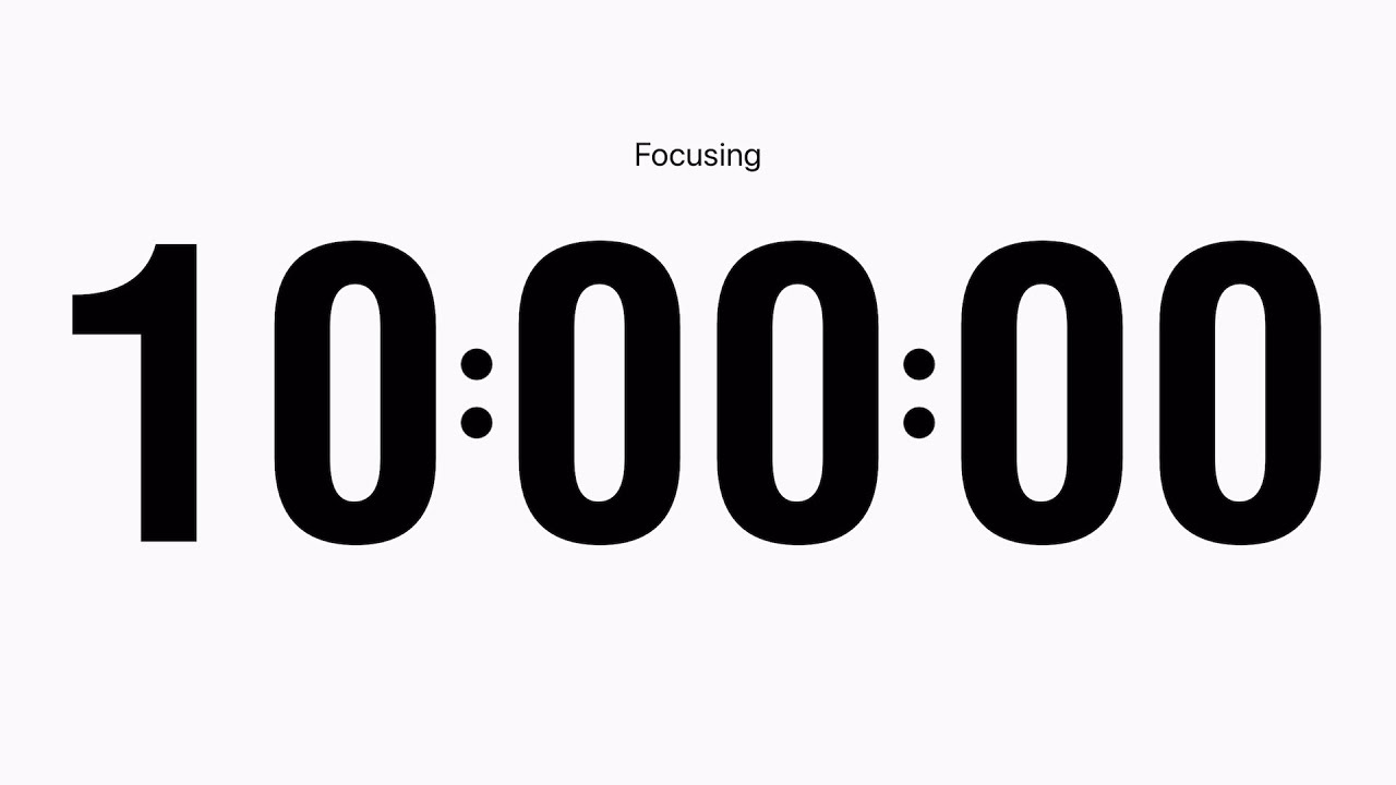 10 hour countdown, Timer & alarm flip clock. - YouTube