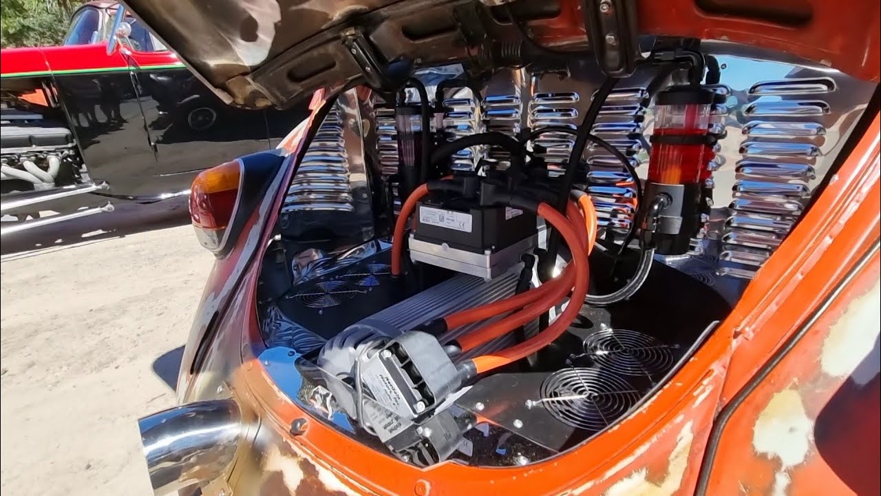 TESLA BEETLE - Cars and Coffee Caloundra - YouTube