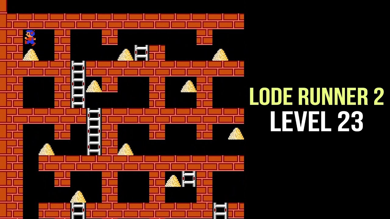 Lode Runner 2. Level 23. Nintendo (NES) Games - YouTube