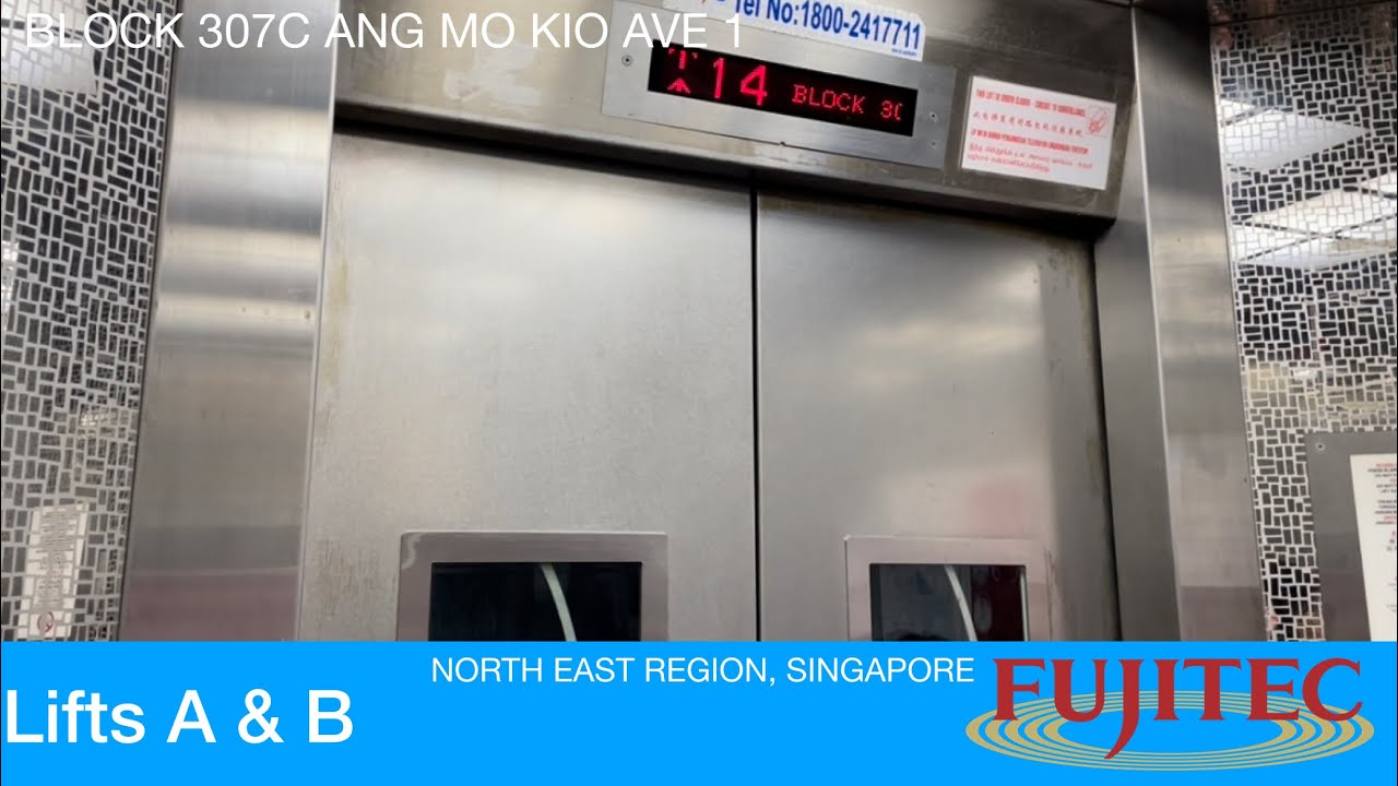 HDB Block 307C Ang Mo Kio || Fujitec Elevator - YouTube