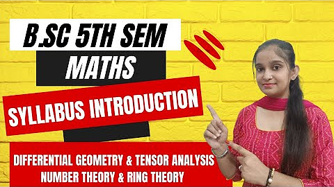 B.sc 5th sem|| Differential geometry and tensor analysis - YouTube