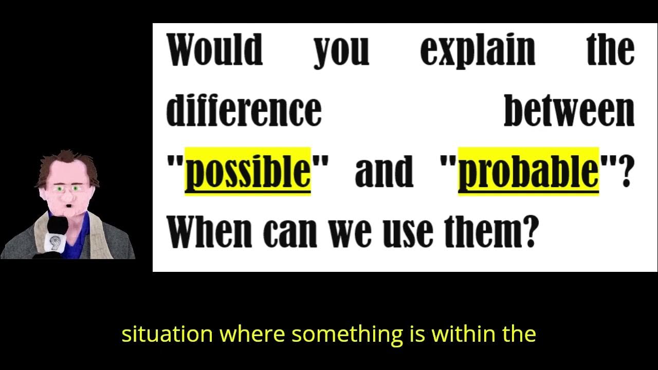 English Usage Difference Between possible And probable YouTube english-usage-difference-between-possible-and-probable-youtube