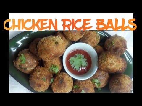 《CHICKEN RICE BALLS RECIPE || CRISPY SNACKS 》BY / FOODY CRUSH. MEENA 🤗 ...