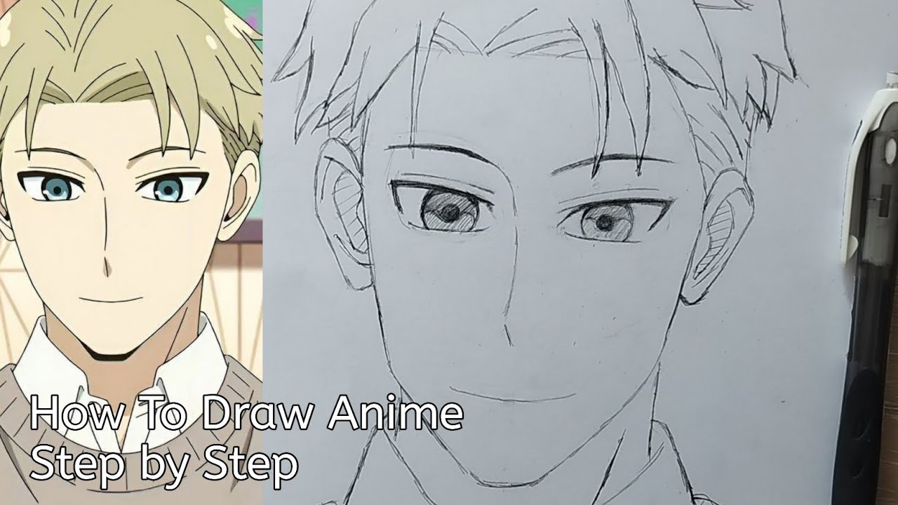 How To Draw Anime - Step by Step Drawing Tutorial - Loid Forger - YouTube