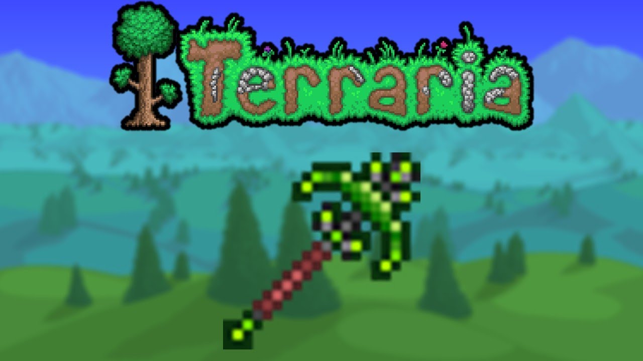 How to Make a Chlorophyte Pickaxe in Terraria (Quick Tutorial) - YouTube