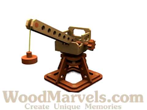 Build your own wooden Platform Crane! - YouTube