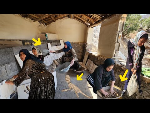 What masterpiece did the mother create with discarded tiles in the heart of the mountain?!