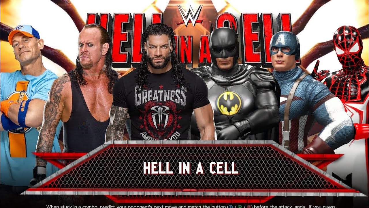 Roman Reigns John Cena Undertaker Vs Batman Captain America Spiderman ...