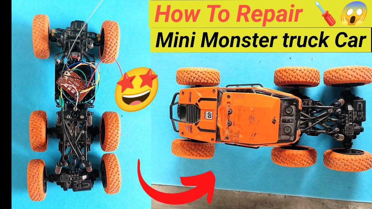How To Make Monster Truck Car 🤯🤩 Home Made RC car||How to Repair RC Car ...