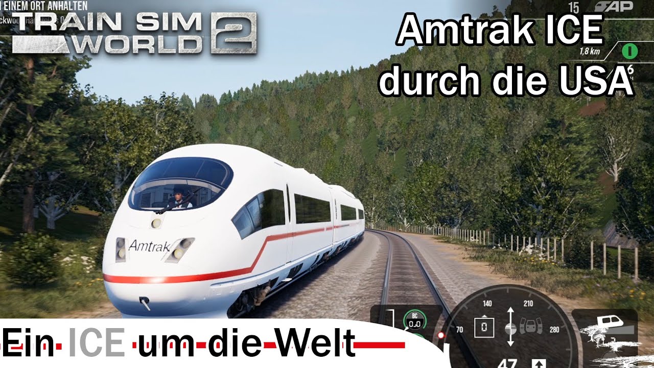 Der neue Amtrak ICE durch wunderschöne Landschaften / Ein ICE um die ...