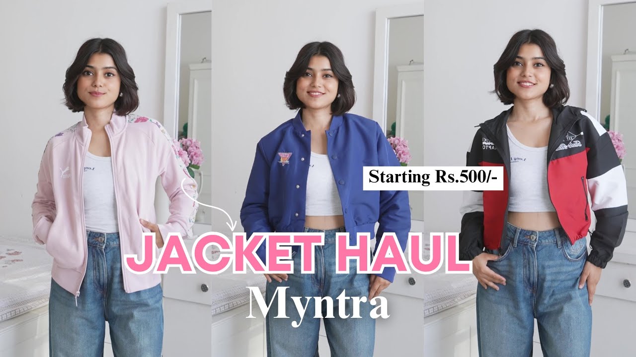 I ordered Winter Jackets from Myntra | Bomber Jacket | Myntra Haul ...