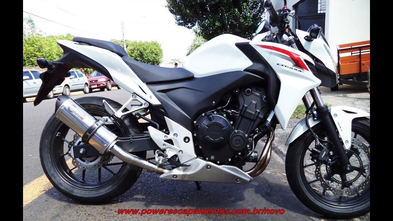 CB 500F 2014 TwoInox Power Escapamentos - YouTube