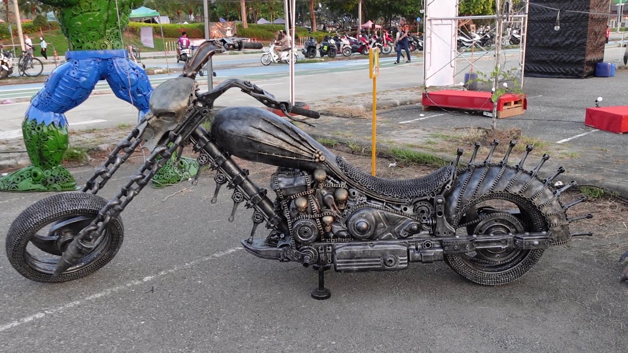 Amazing Bike Made of of Recycled Steel, Big And Heavy. - YouTube