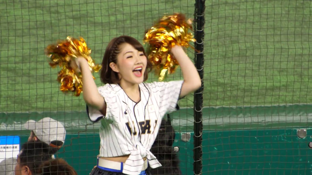 [Wonderful smile]Cute cheerleader cheerdragons Natsuri Arai SAMURAI ...