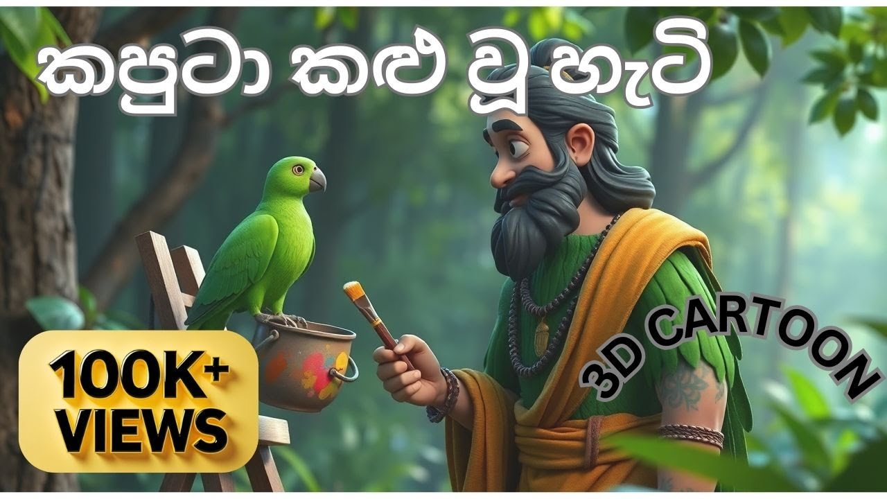 කපුටා කළු වූ හැටි/sinhala cartoon/සිංහල කාටුන්/animation/3D animation ...