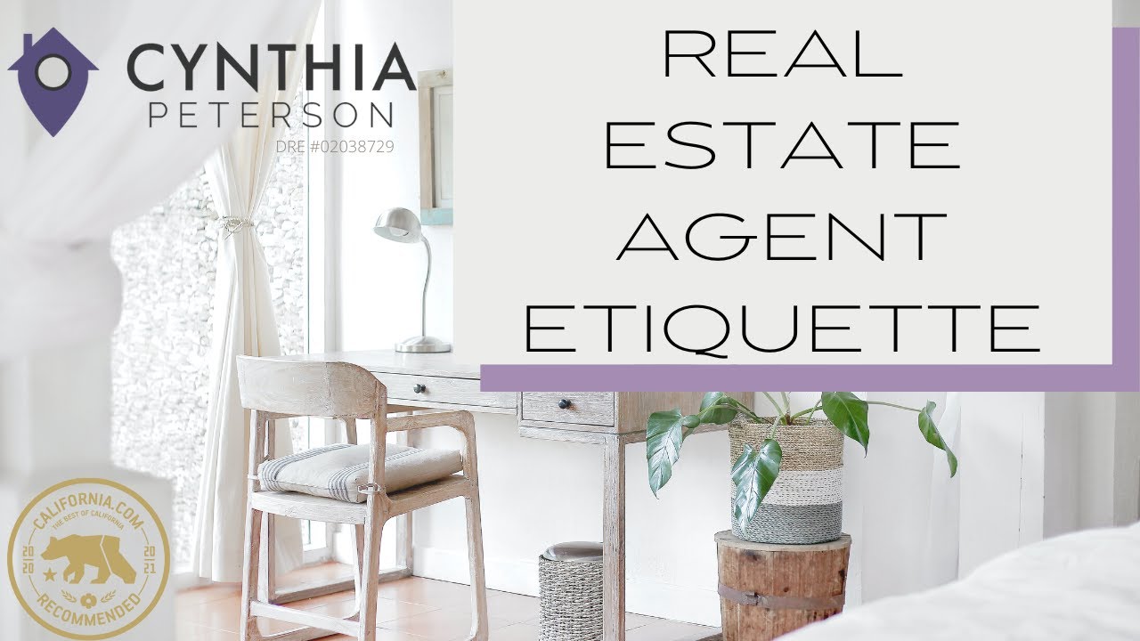 Real Estate Agent Etiquette - YouTube