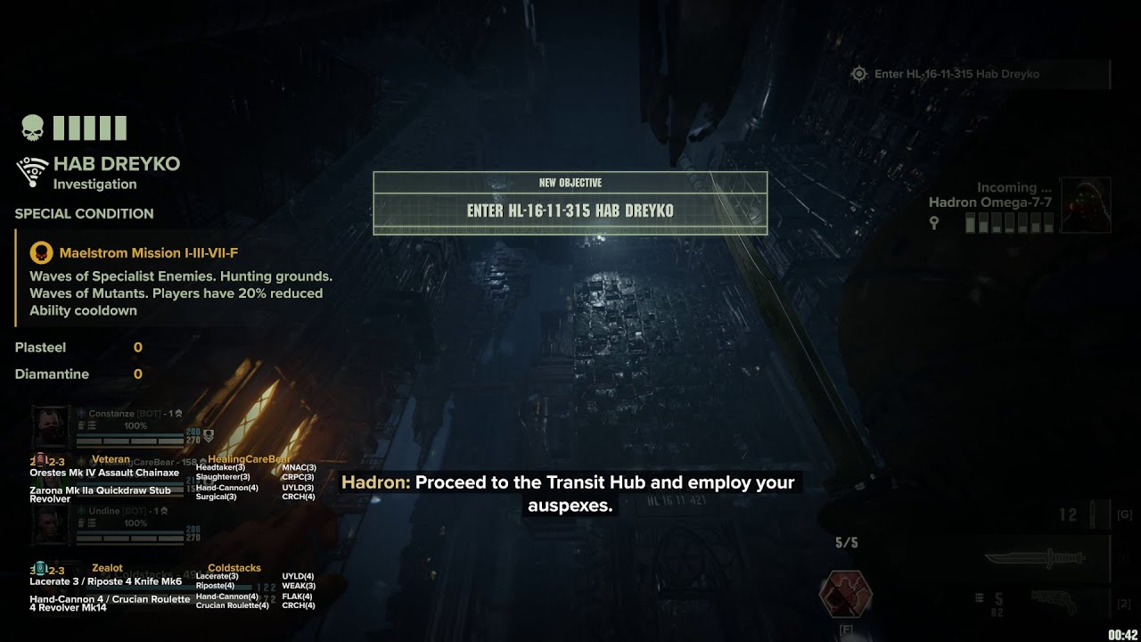 Darktide - 3600 Kills/Endless Horde - Auric Maelstrom I-III-VII-F - Hab ...