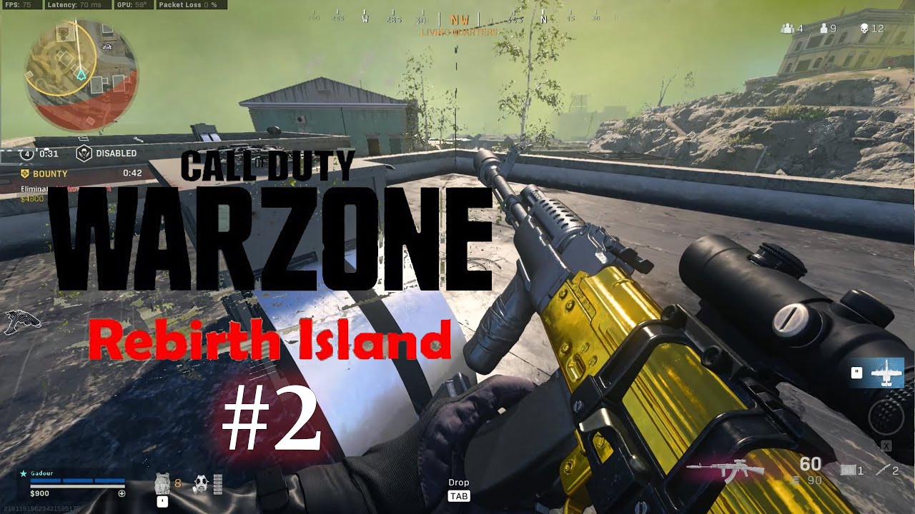 Call of Duty : Warzone" REBIRTH ISLAND " Gameplay #2 ( SOLO vs SQUAD ...