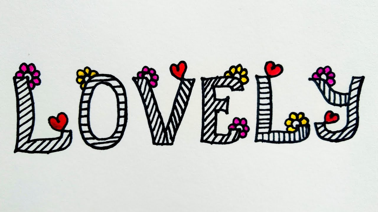 Word Art | Name Art Video | Creative Name Writing | Easy Name Art ...