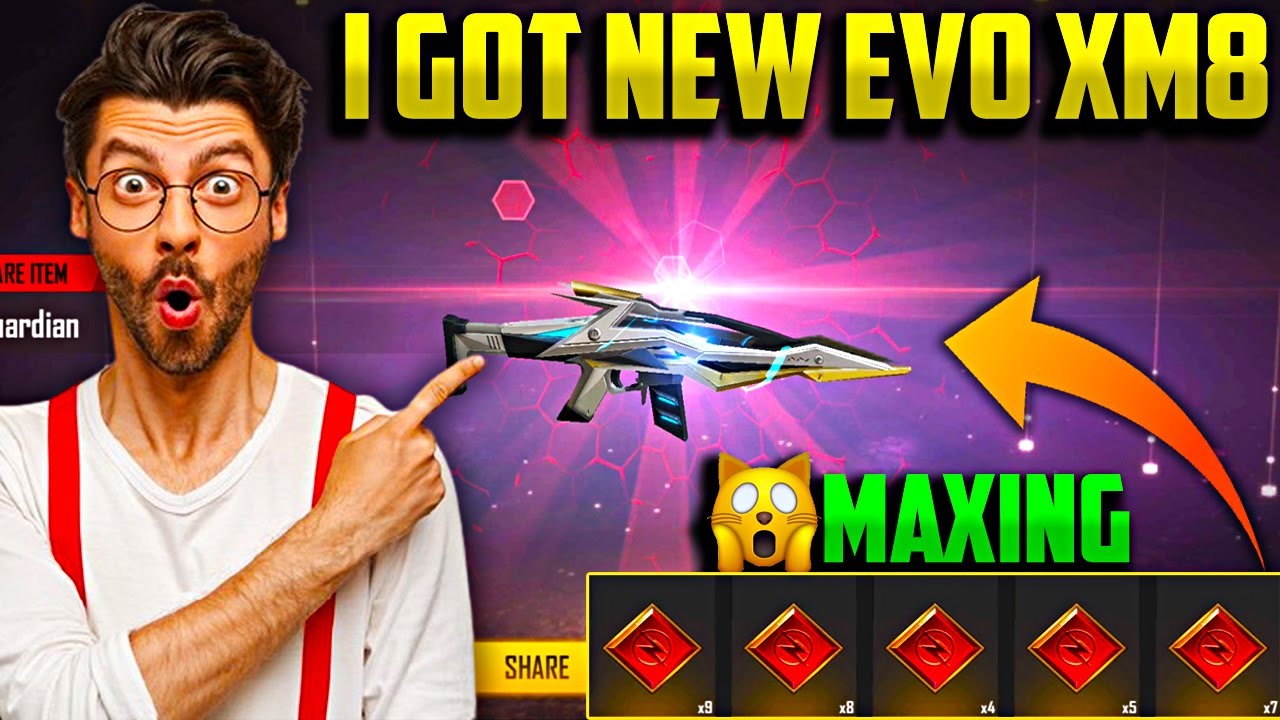 💥I Got New Evo XM8 | Maxing New Evo XM8 Destiny Guardian| Free Fire ...