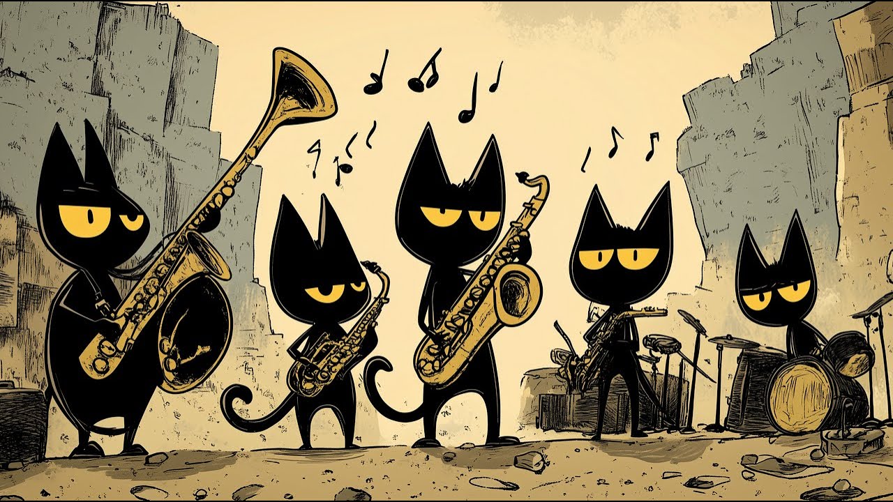 Stray Cats’ Jazz Night 🐾 Smooth Tunes for a Midnight Mood - YouTube