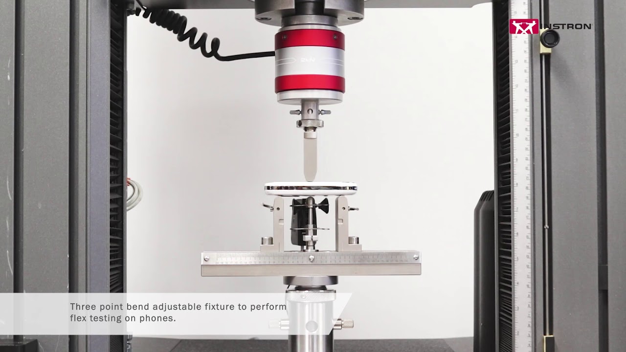 Instron® | 3-Point Bend Testing on Mobile Phone - YouTube