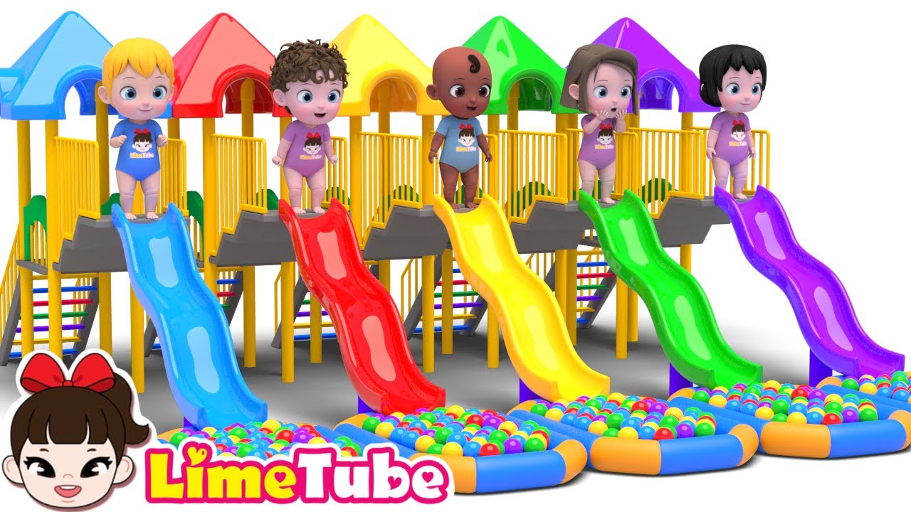 Colorful Slide Fun! Dive into the Exciting Ball Pit | Nursery Rhymes ...
