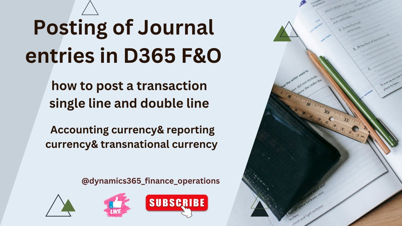 Posting of journal entries how to post a transaction single line and ...