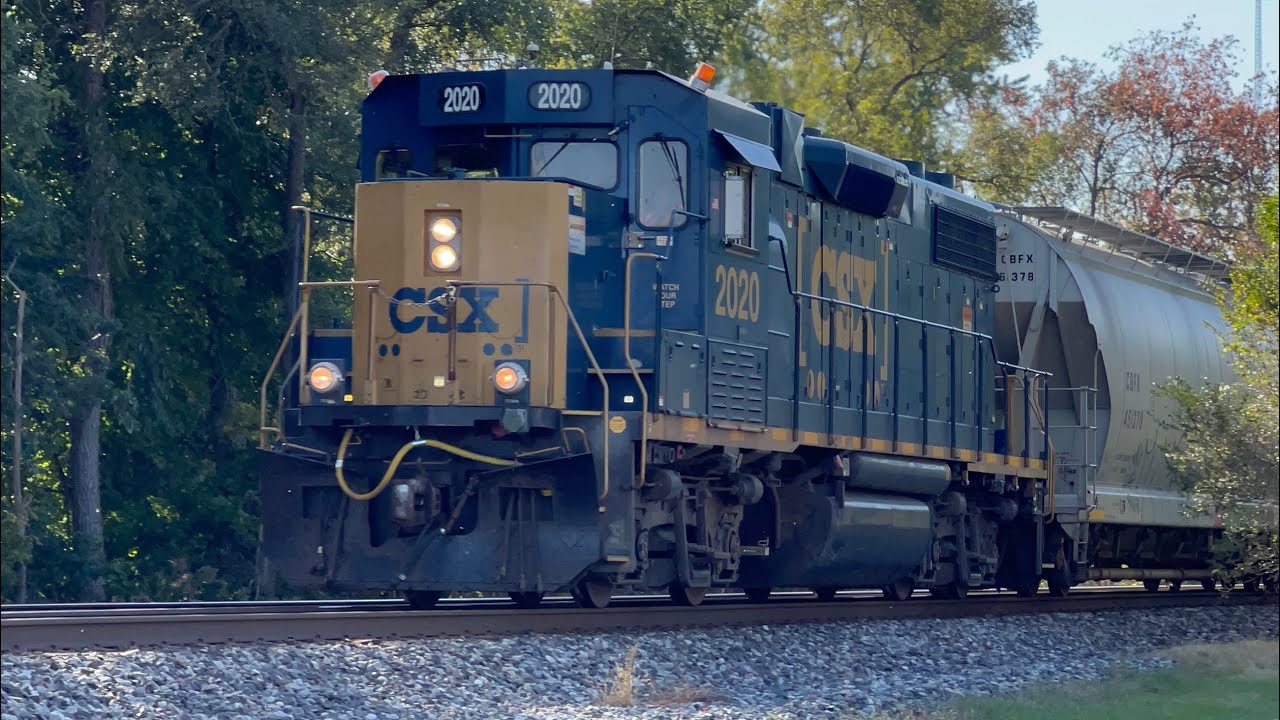 CSX seaboard coast line leads intermodal followed by the local - YouTube