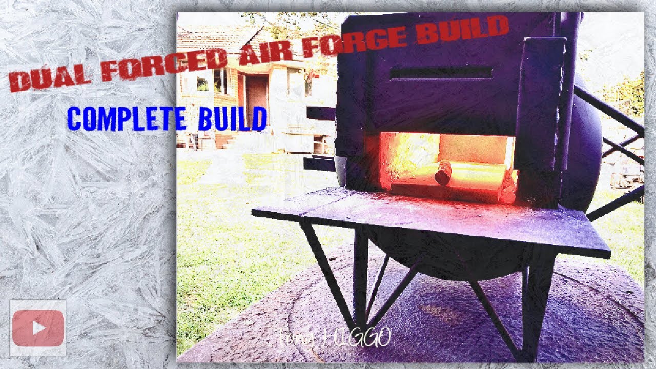 Complete dual forced air forge build - YouTube