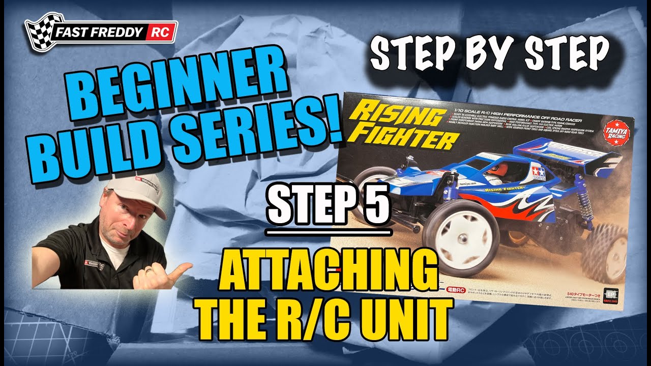 Tamiya Rising Fighter! - Step 5 - Attaching the R/C Unit - YouTube