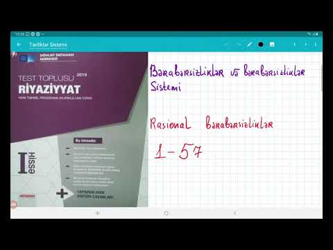 Rasional bərabərsizliklər 1-57